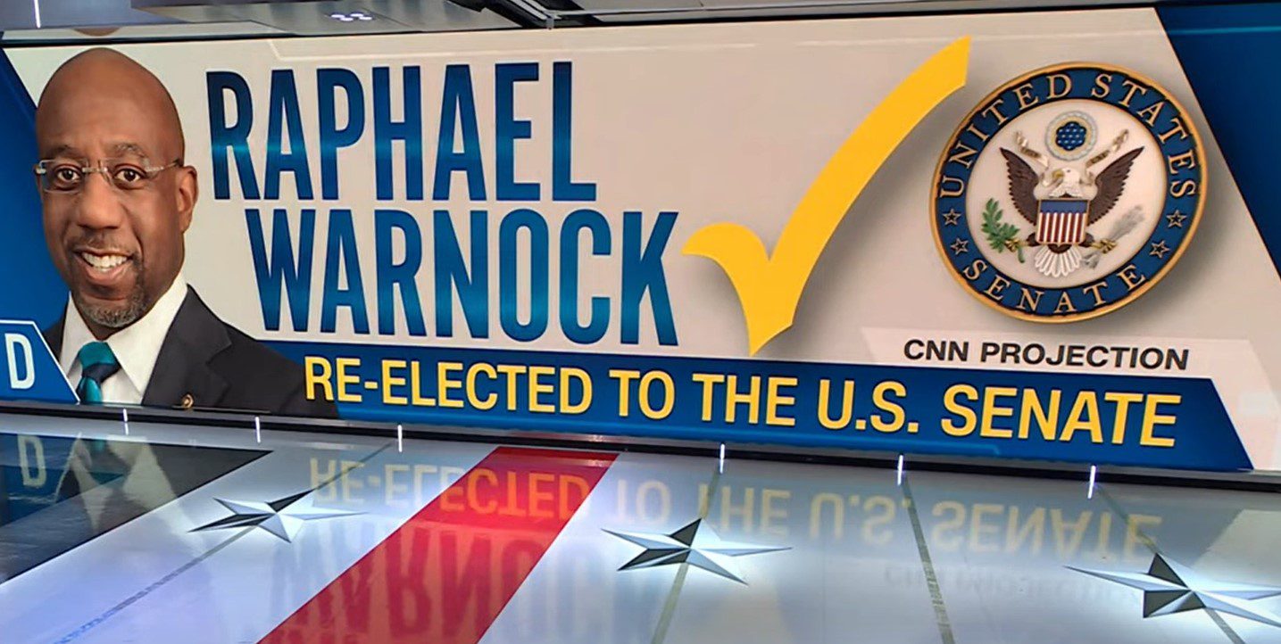 Big Win For Warnock In Georgia Senate Run-off Election - Live News Chat