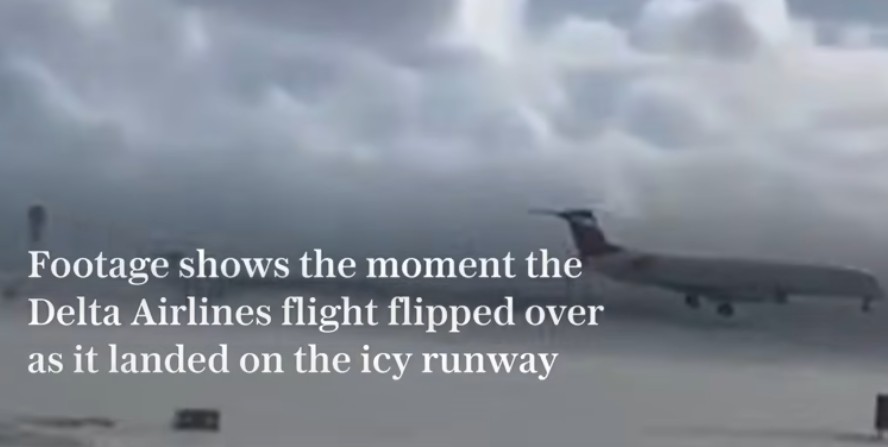 Miracle In Toronto: Delta Plane Crash Landing & Flips Over With No ...