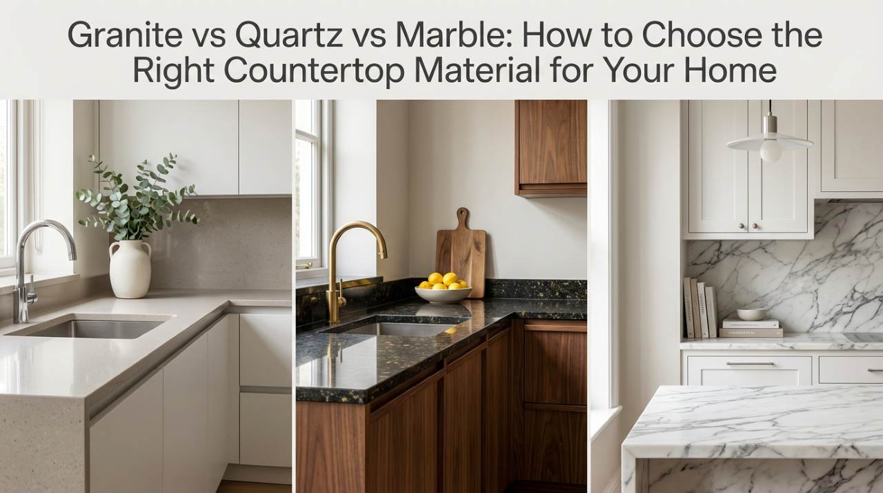 Granite Vs Quartz Vs Marble: How To Choose The Right Countertop ...